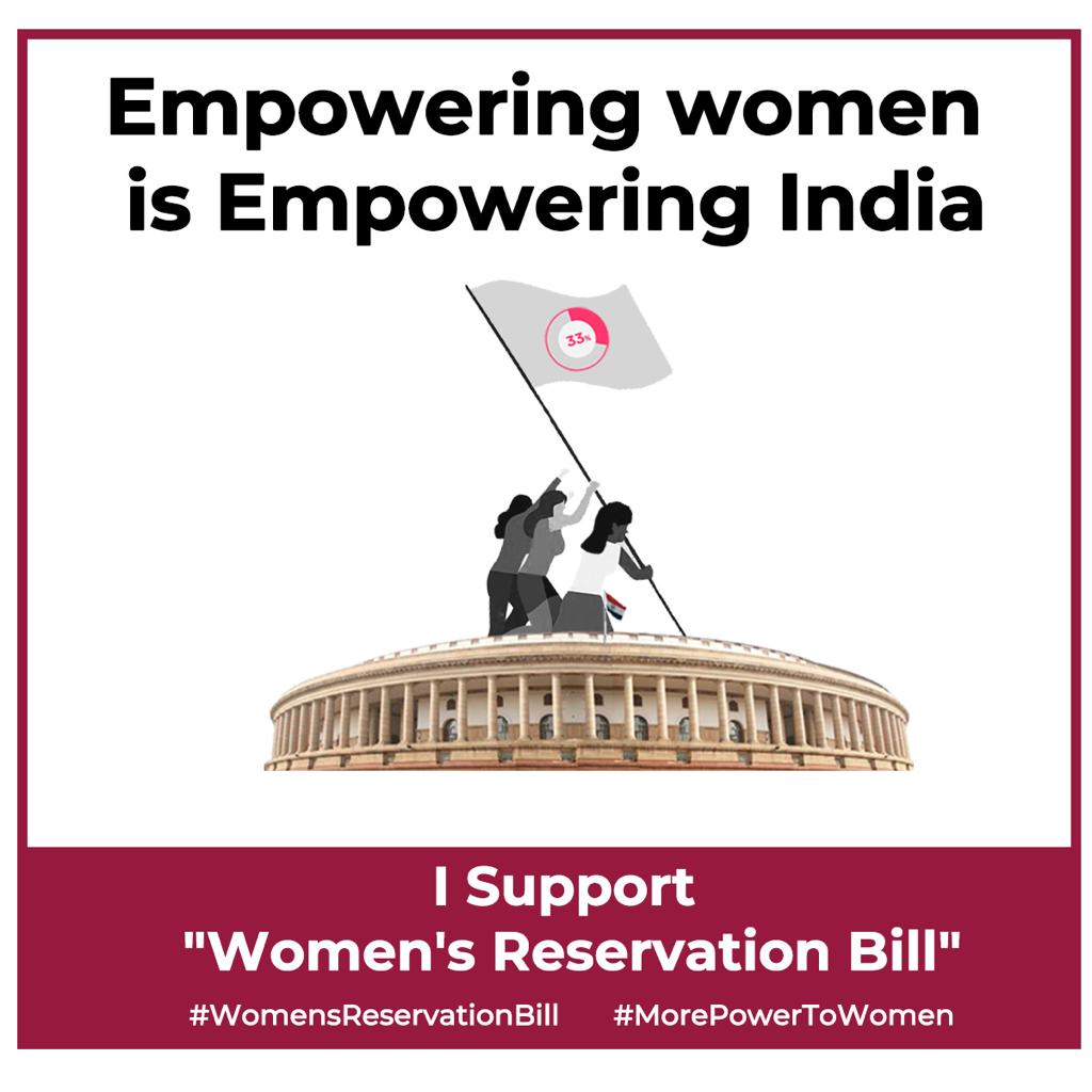 'Empowering women is empowering India': MLC Kavitha shares poster to demand Women’s Reservation ...